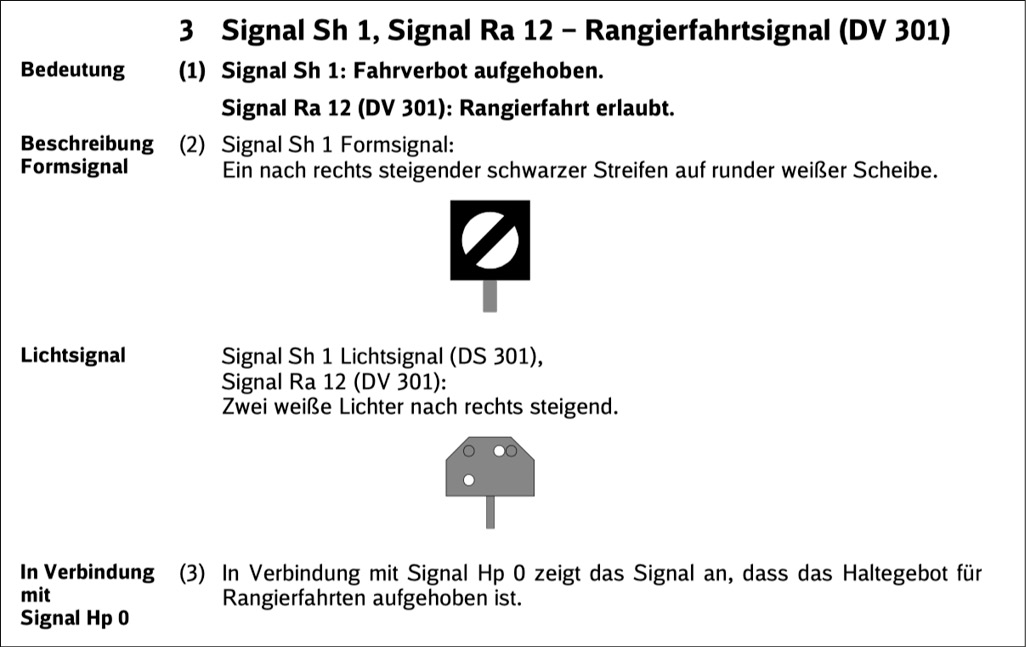 Signal Sh 1 - System||Bahn